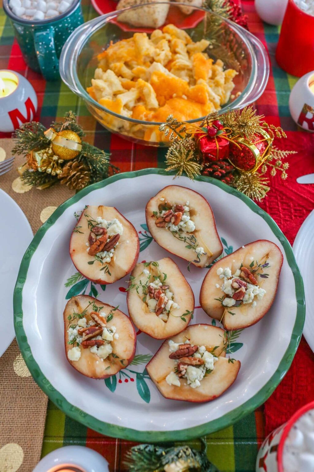 Honey Glazed Baked Pears with Gorgonzola and Pecans Recipe – A Simple ...
